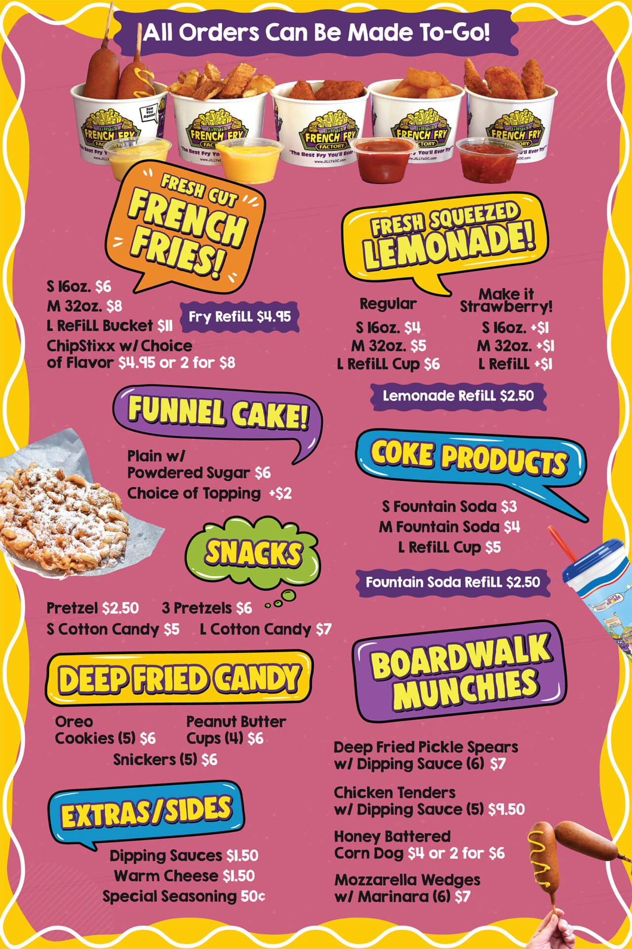 JiLLy's Ice Cream Factory: Milkshakes, Lemonade, Funnel Cakes | Ocean ...